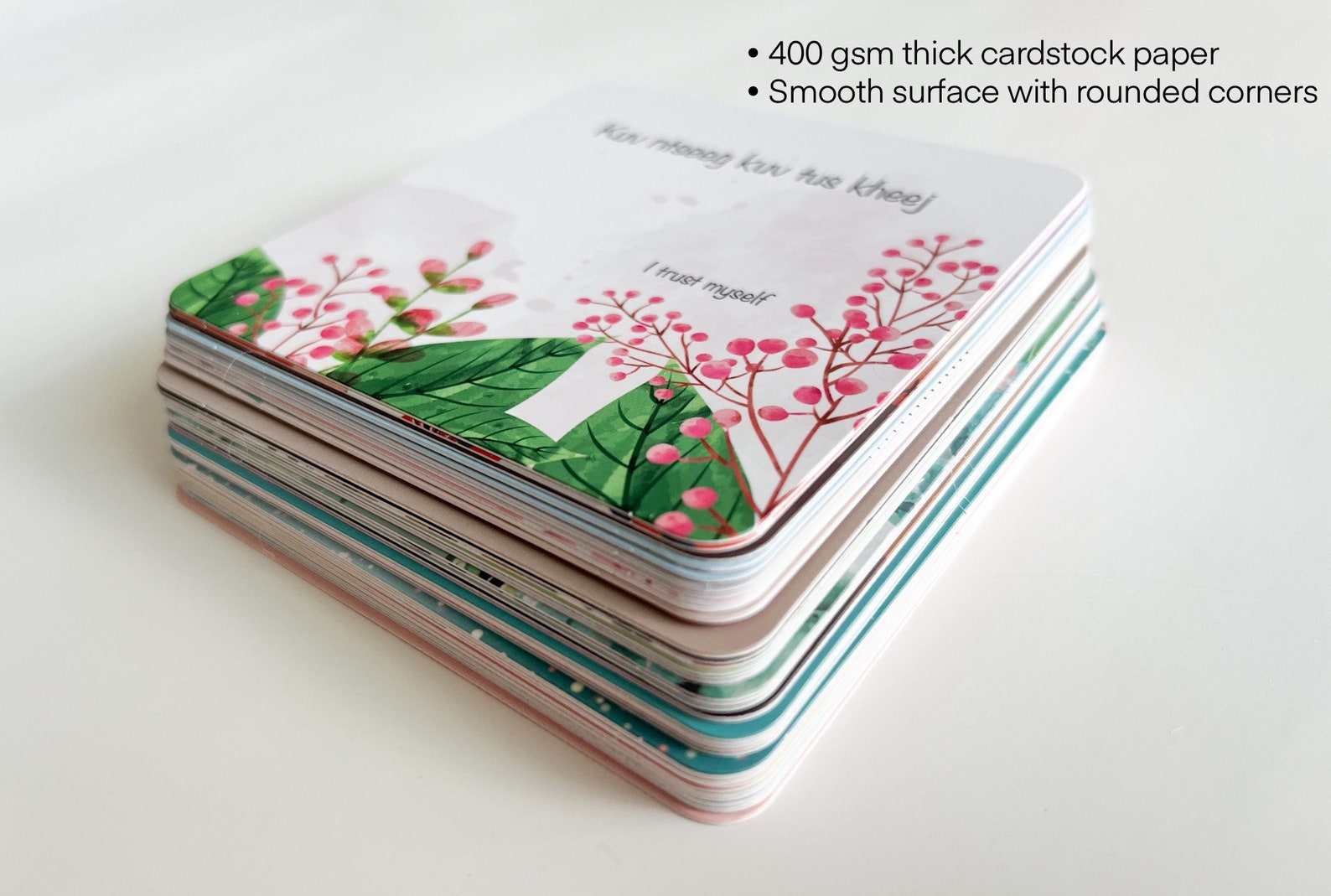 Positive Hmong Affirmation Cards Set - Etsy