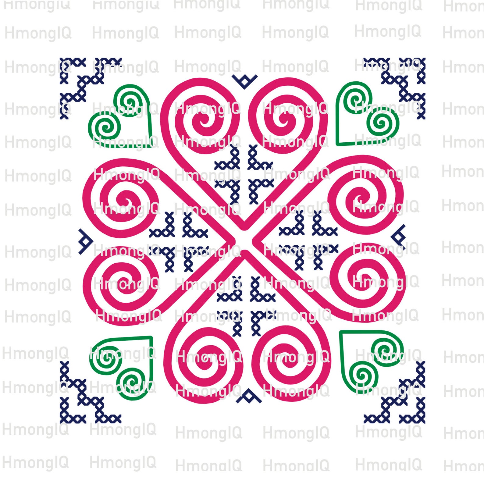 Hmong Heart Design 2 Hmong Pattern Hmong Digital Hmong SVG - Etsy