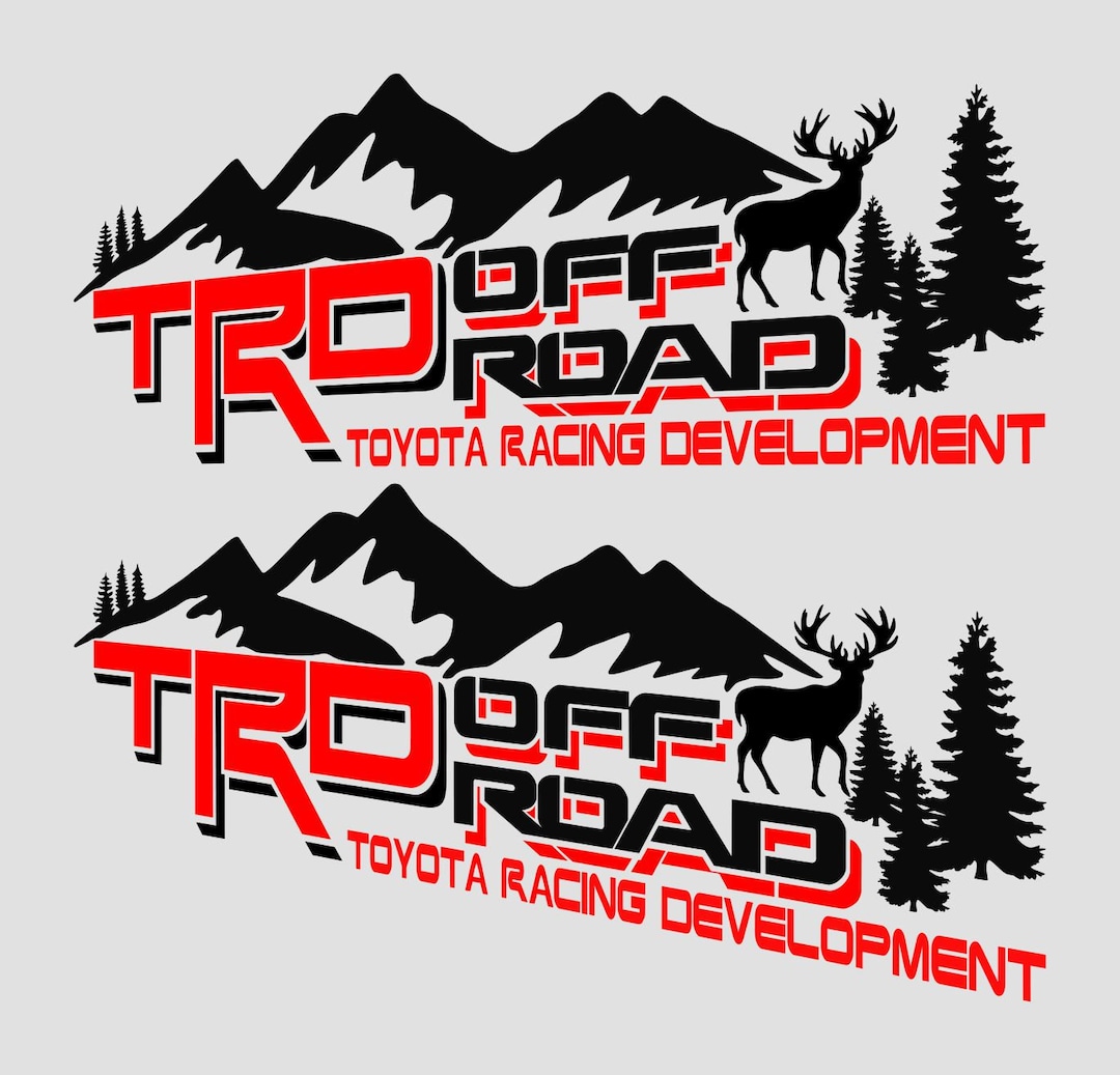 TRD off Road MOUNTAIN SR5 Sport Deer off Road Decals Stickers Tundra ...