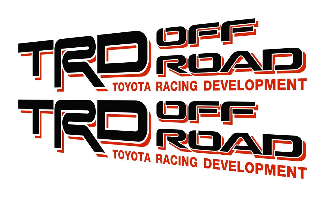TRD off Road Decals Stickers Tundra Tacoma 4X4 Truck Bed Side ...