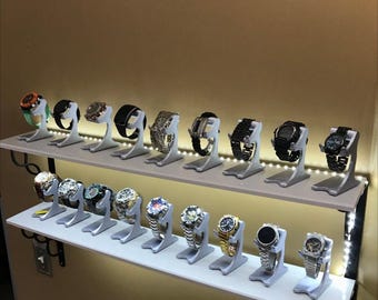 Wood Watch Holder, Watch Wall Display, Watch Storage Wall, Watch Holder ...