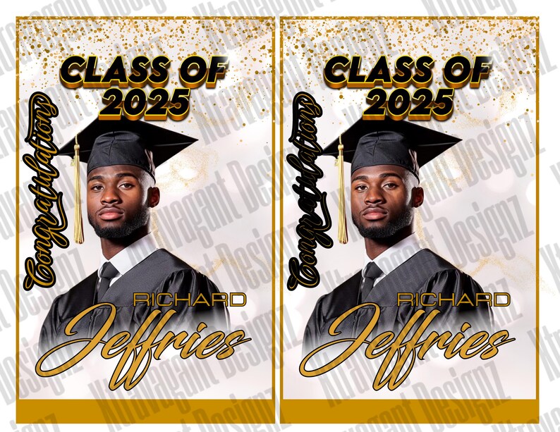 Graduation 2025 Party Favor Template Bundle: Canva Editable (digital ...