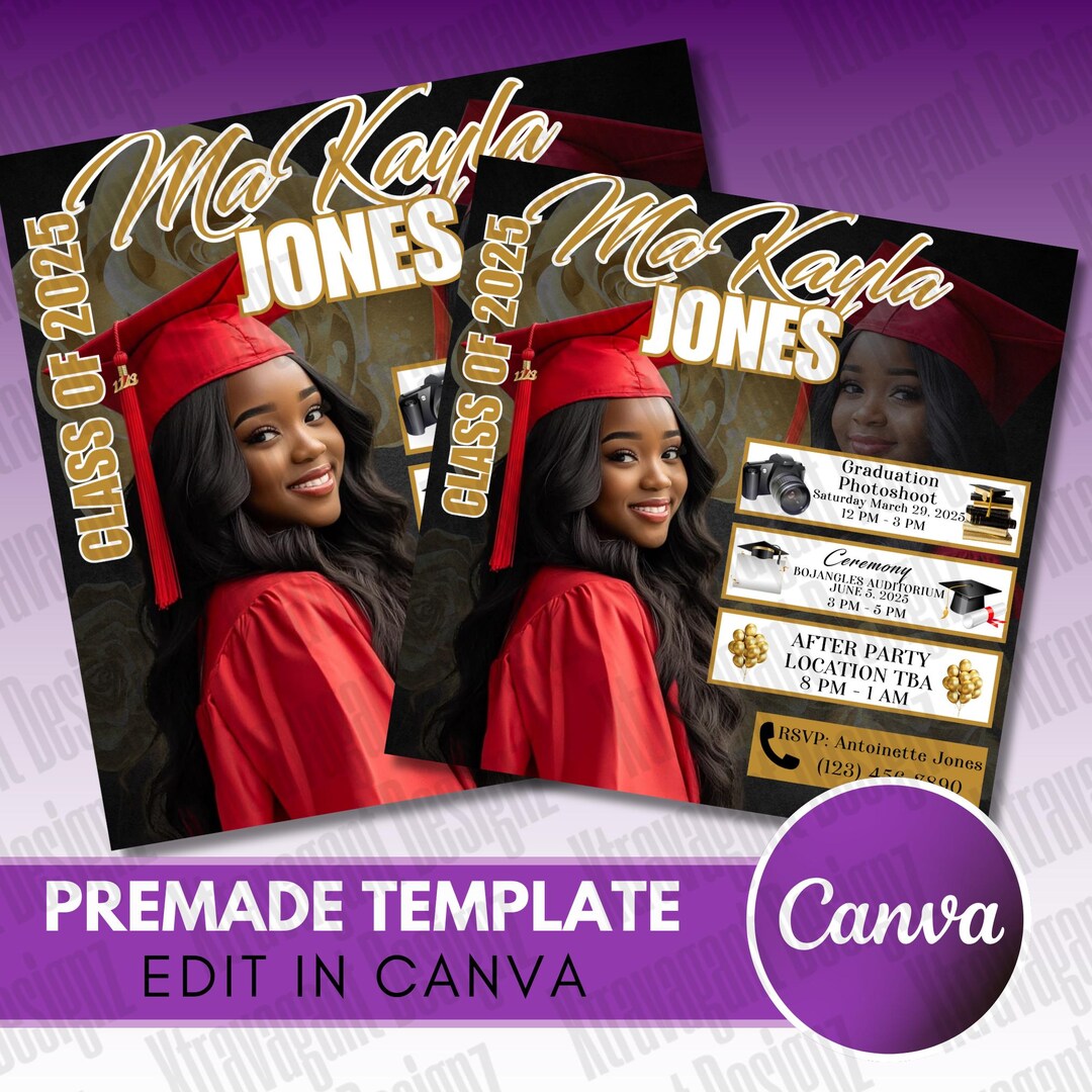 Class of 2025 Graduation Flyer | Class of 2025 | Graduation Invitation ...