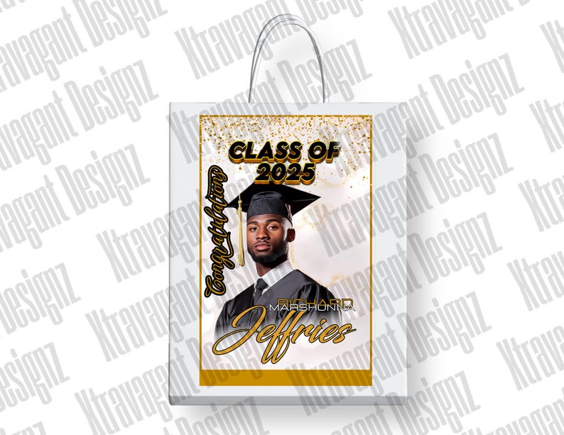 Graduation 2025 Party Favor Template Bundle: Canva Editable (digital ...