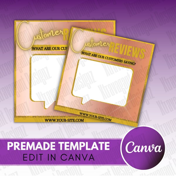 Customer Feedback Card Template - Etsy