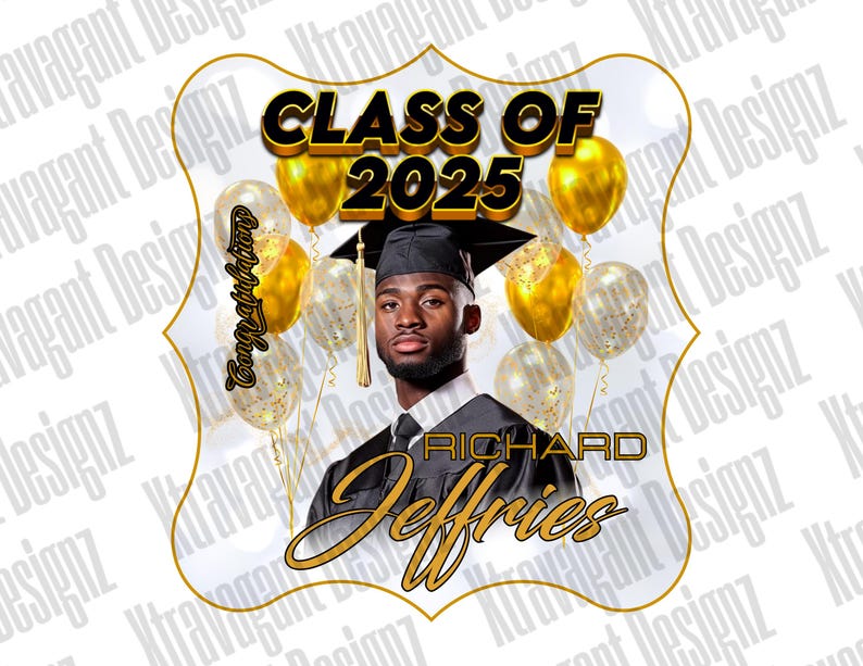 Graduation 2025 Party Favor Template Bundle: Canva Editable (digital ...