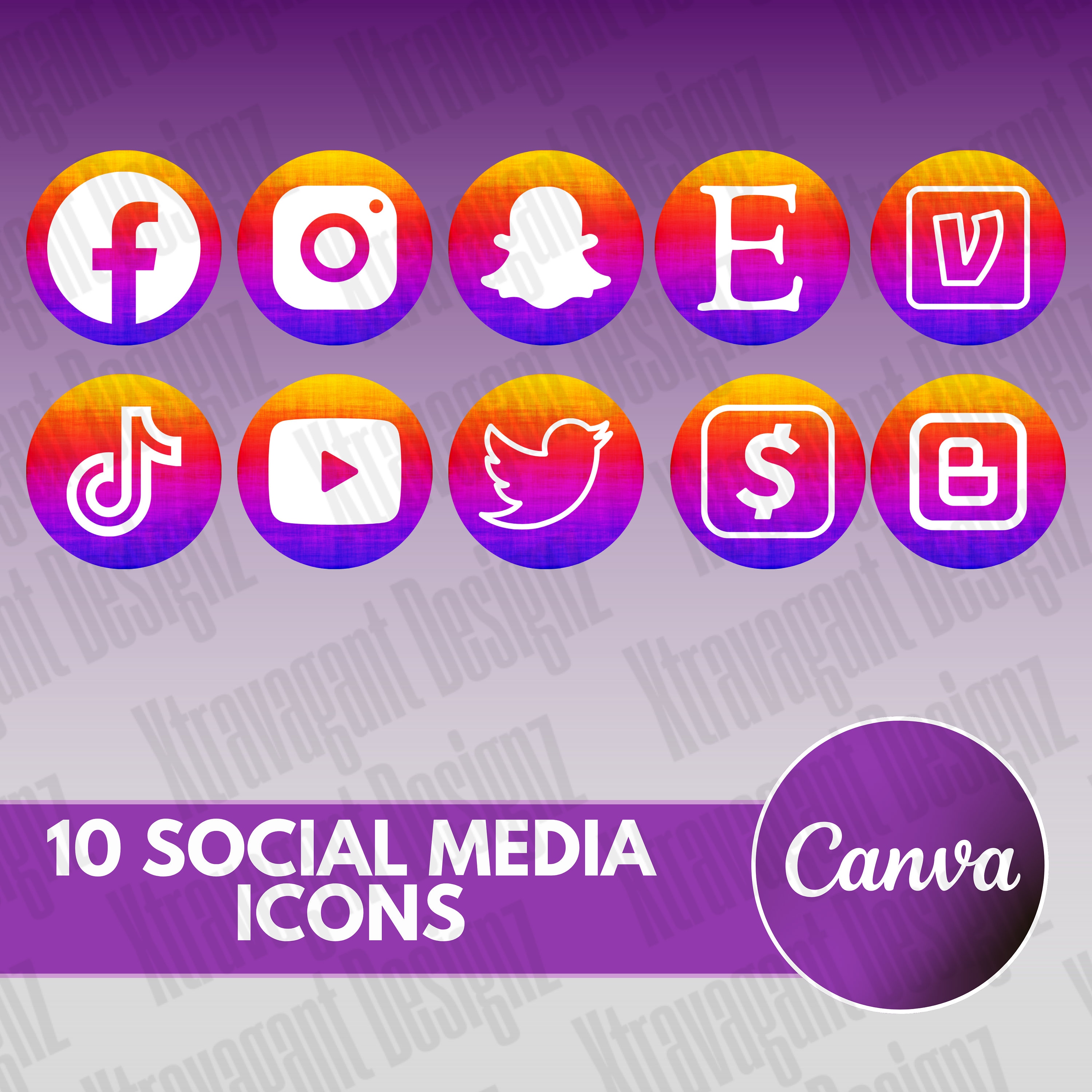 Pretty Social Media Icons