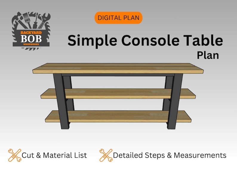 Simple Console Table Plan / Console Table / Console Table Plan ...