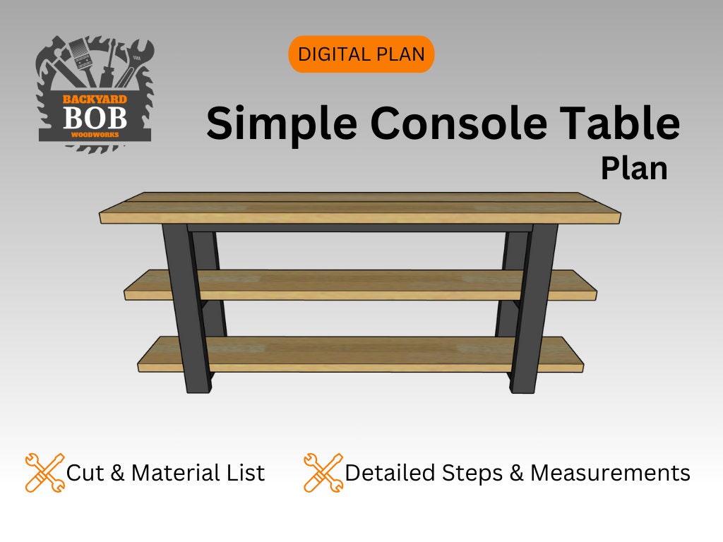 Simple Console Table Plan / Console Table / Console Table Plan ...