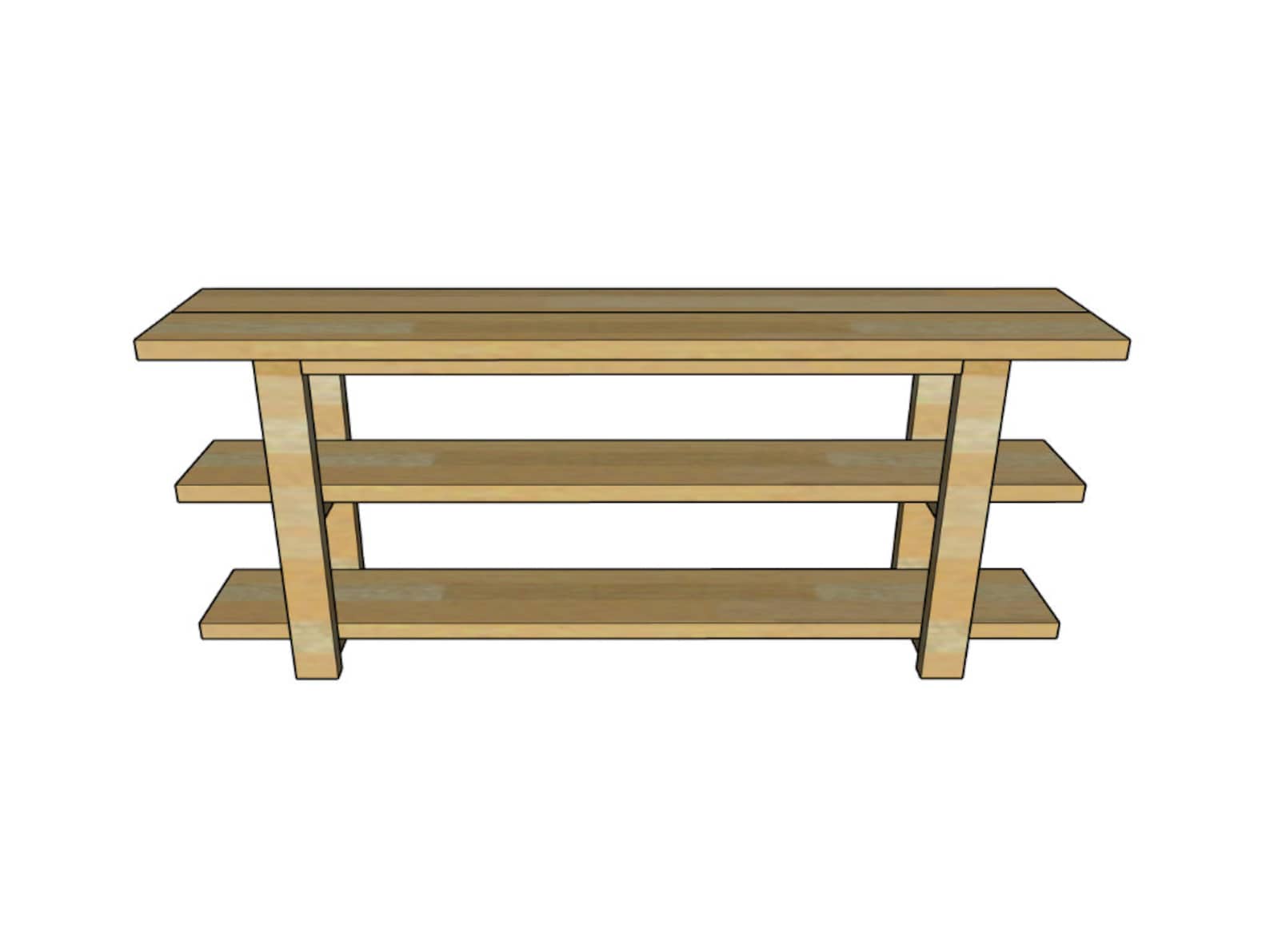 Simple Console Table Plan / Console Table / Console Table Plan ...