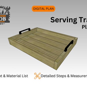 Simple DIY Serving Tray Plan / Digital Plans / Woodworking Plans ...