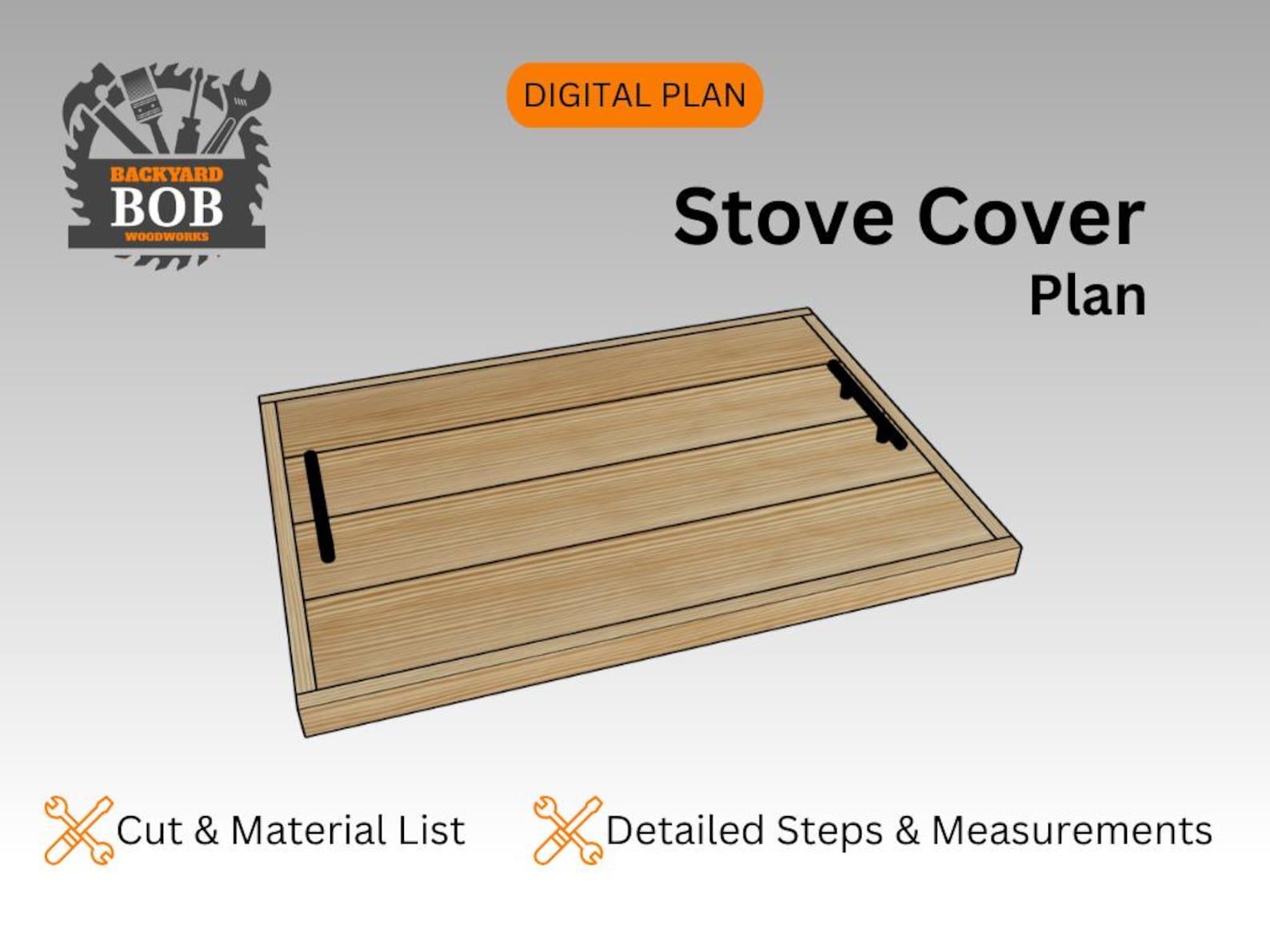 Stove Cover DIY Build Plan / Noodle Board / Digital Plans / Woodworking ...