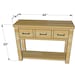 Entry Table Build Plan / Console Table Plan / Entryway Table / Console ...