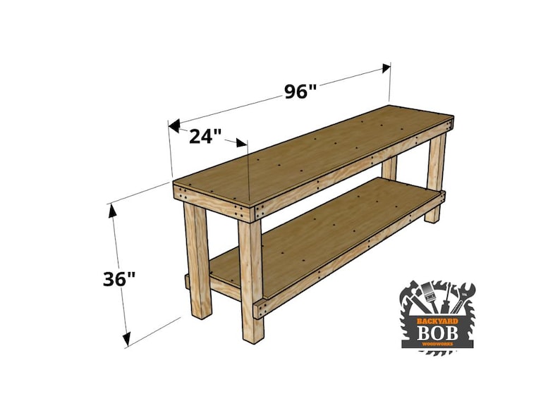 Simple Beginner Workbench Plan, DIY Woodworking (digital Plans) - Etsy