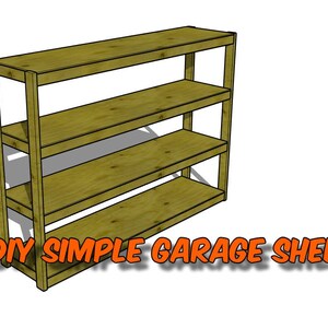 DIY Simple Garage Shelf Plan / Digital Plans / Woodworking - Etsy