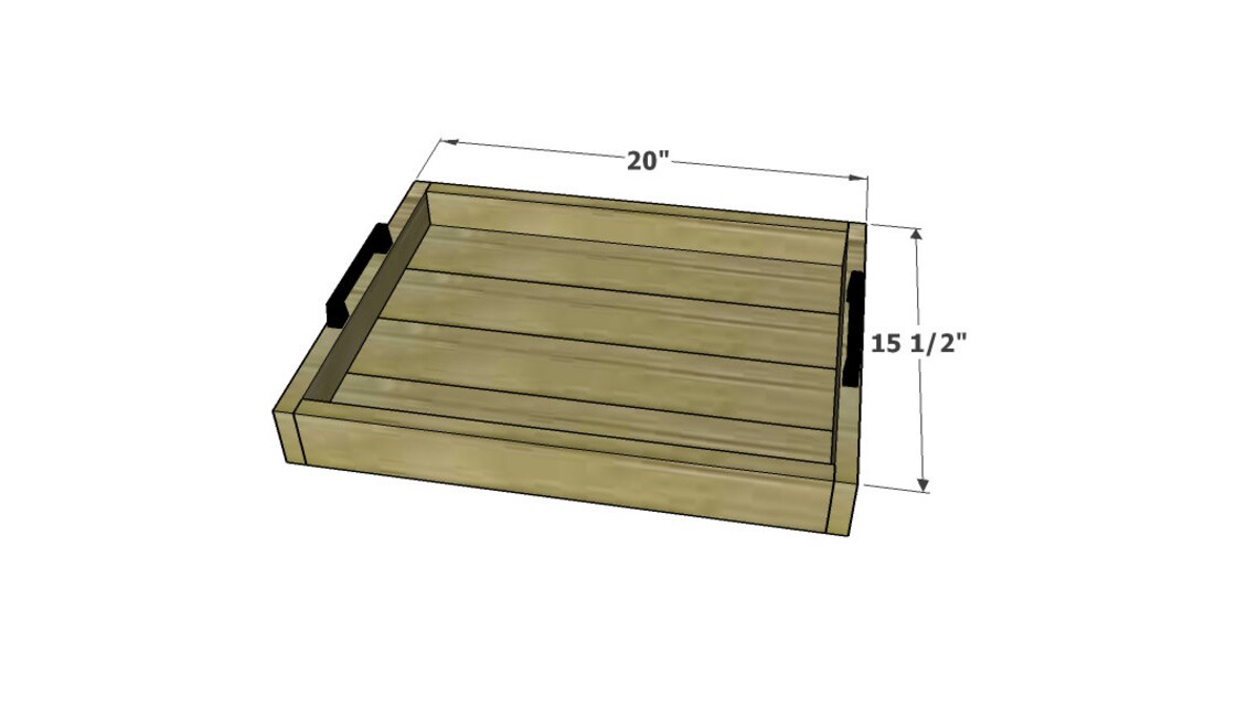 Simple DIY Serving Tray Plan / Digital Plans / Woodworking Plans ...