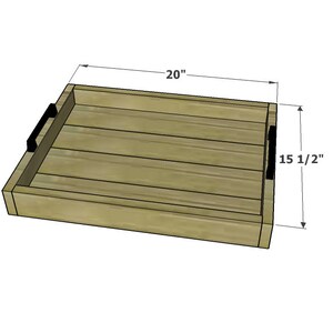 Simple DIY Serving Tray Plan / Digital Plans / Woodworking Plans ...