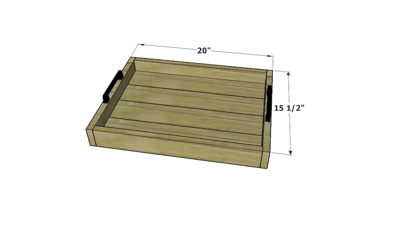 Simple DIY Serving Tray Plan / Digital Plans / Woodworking Plans ...