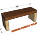 Simple Slatted Bench Build Plan / Bench Build Plan / Wood Bench ...