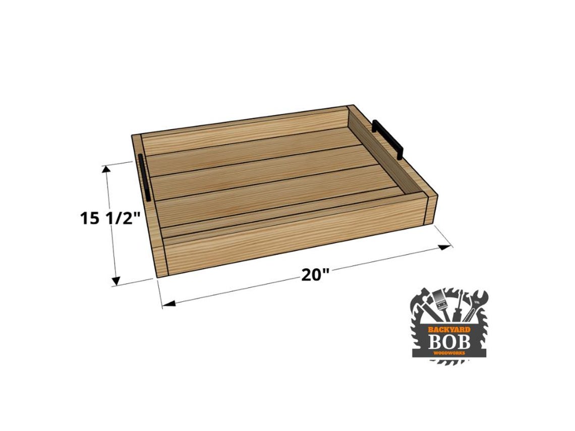 Simple DIY Serving Tray Plan / Digital Plans / Woodworking Plans ...