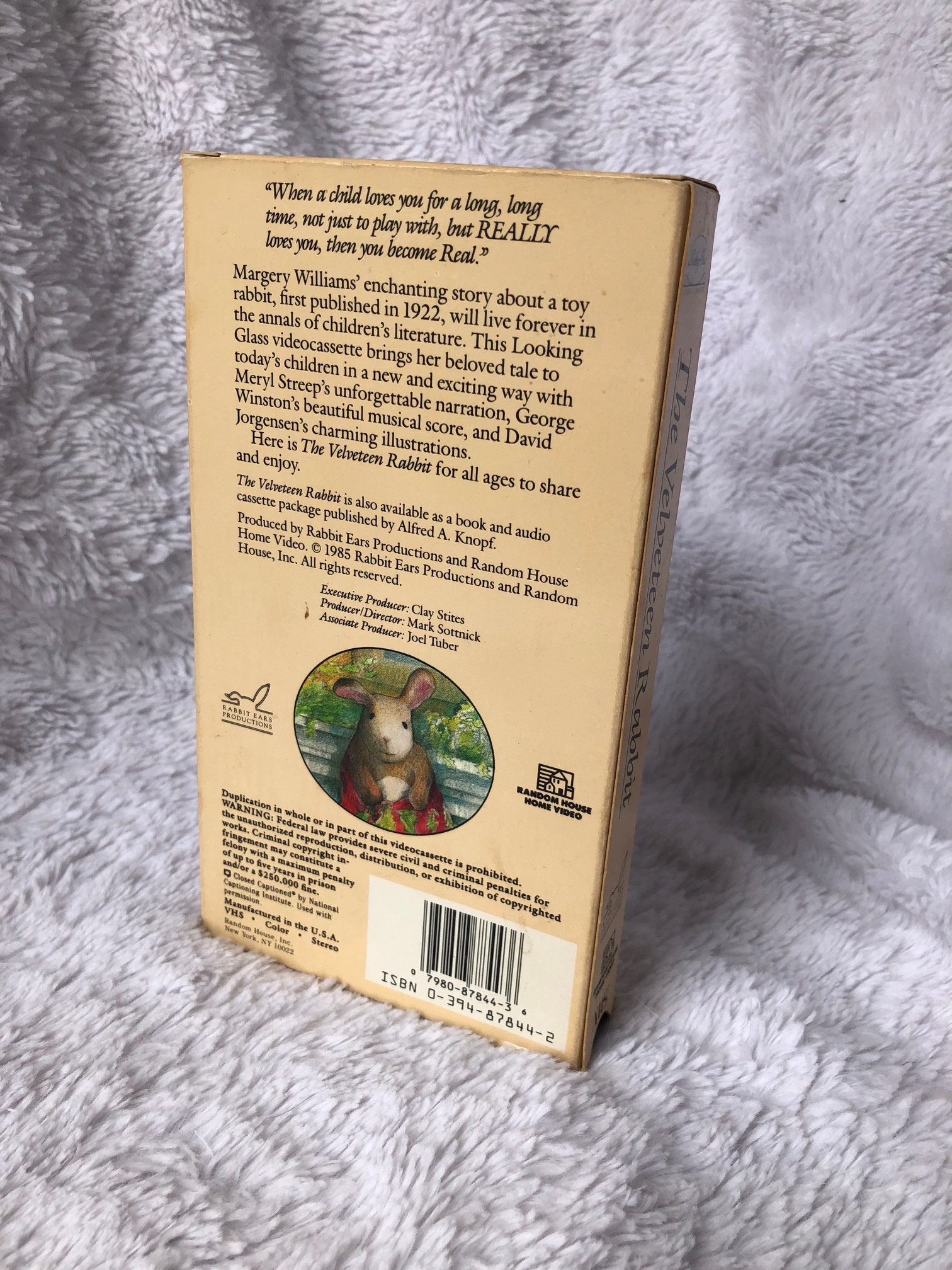The Velveteen Rabbit Vintage VHS Tape 1985 - Etsy