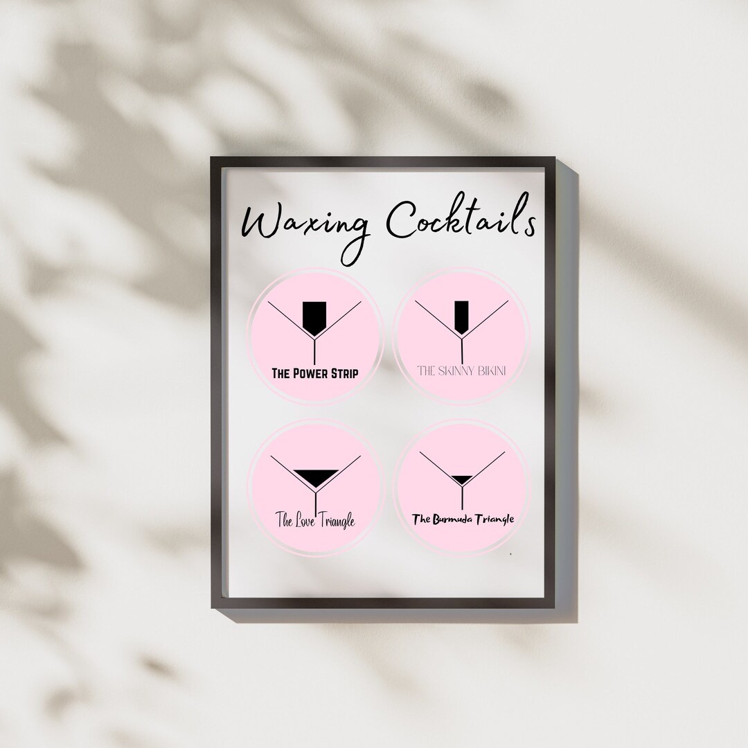 Waxing Decor, Printable Wall Art, Art for Waxing, Brazilian ...