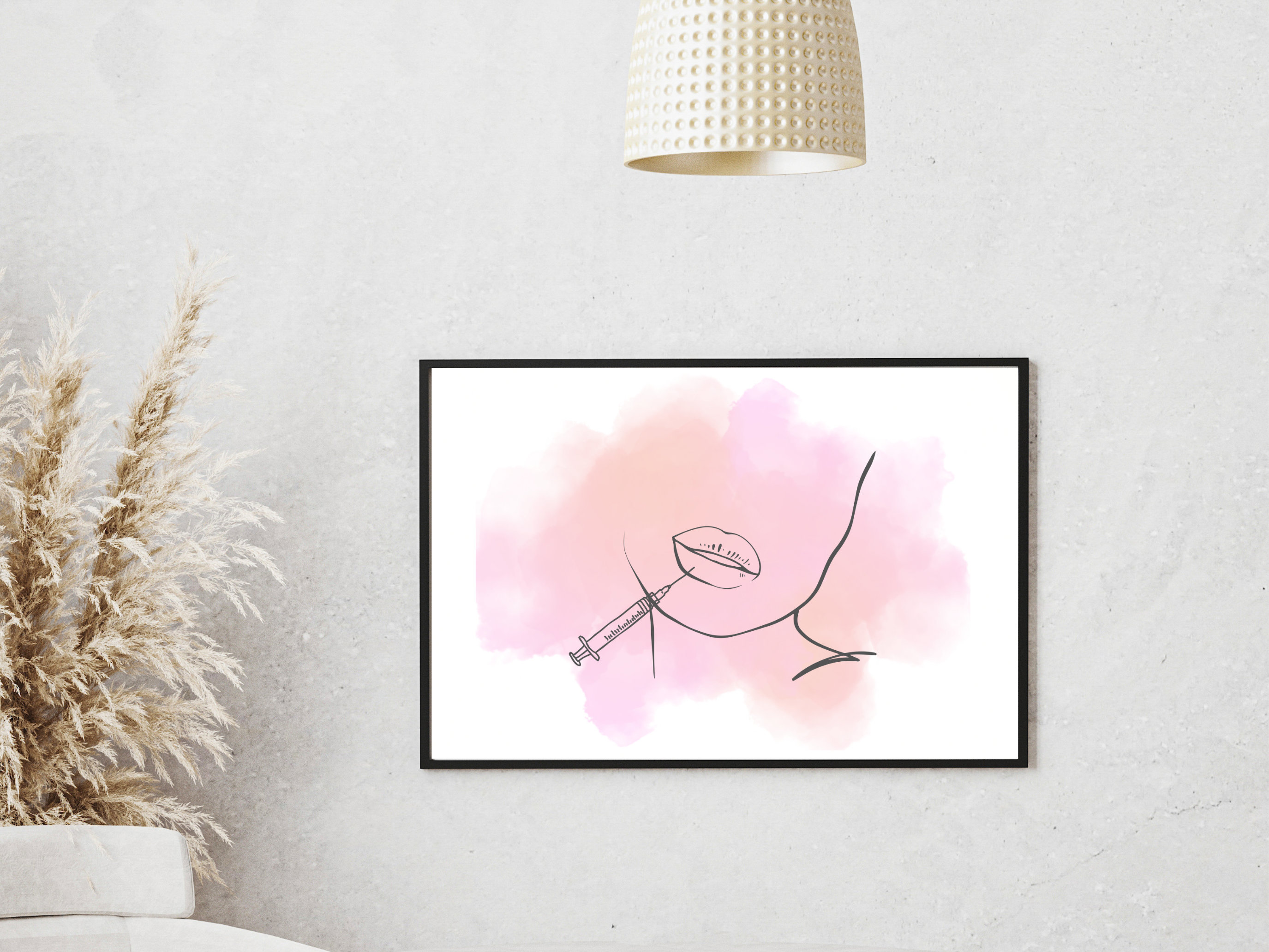 Botox Art, Lip Art, Lip Filler Digital Print, Cosmetic Surgery Print ...