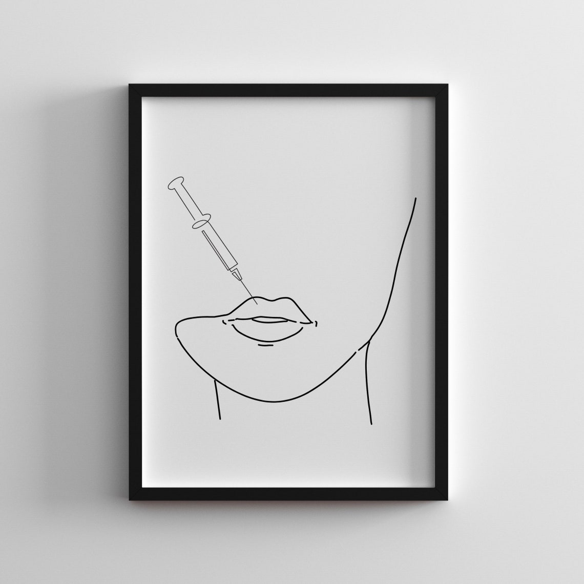 Botox Art, Lip Art, Lip Filler Digital Print, Cosmetic Surgery Print ...