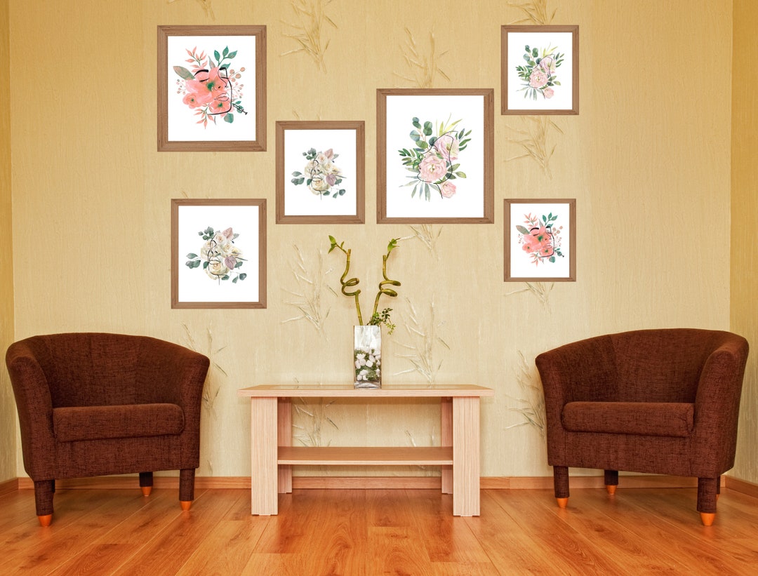 Botox Art, Botox and Filler Wall Art, Face Flower Art, Poster for Botox ...