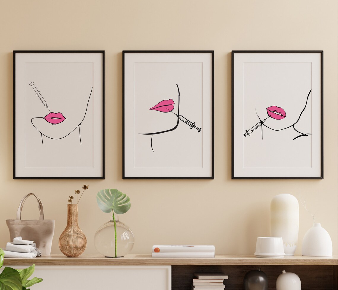Botox Art, Lip Filler, Botox and Filler Wall Art, Poster for Botox ...