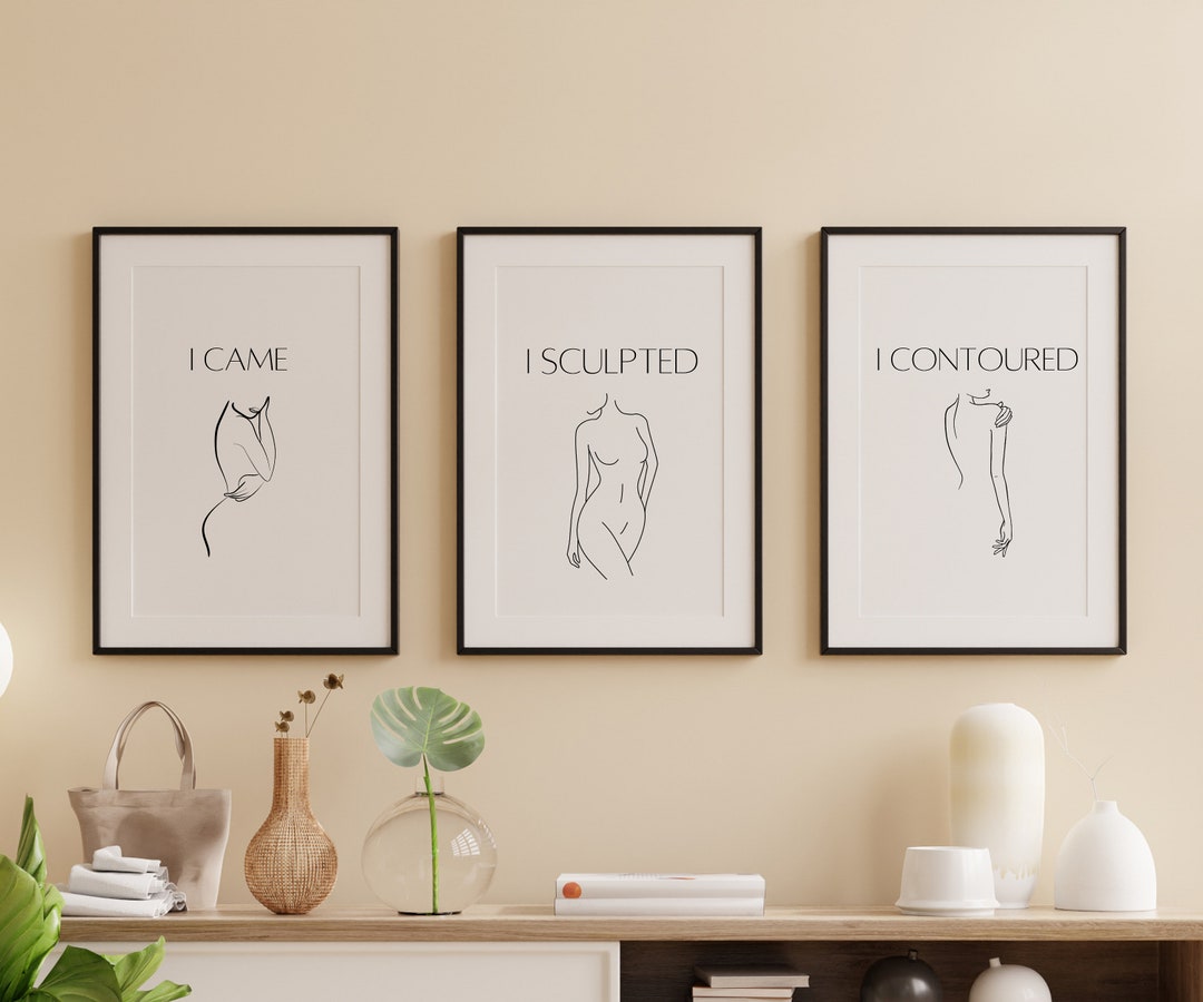 Medspa Decor, Body Sculpting Print, Esthetician Art, I Came Sculpted I ...