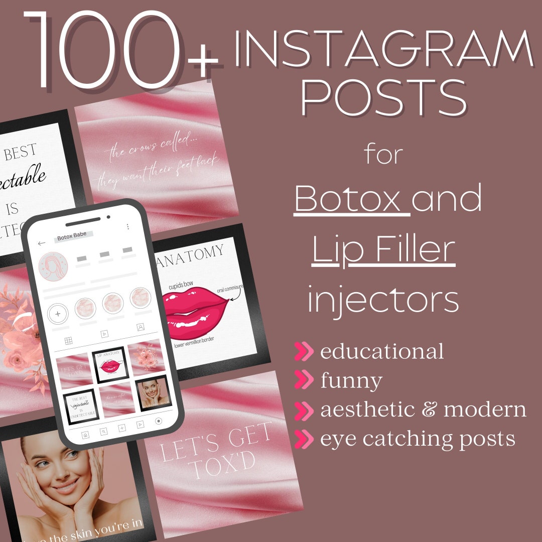 Botox and Filler Instagram Posts, Nurse Injector Social Media, Medspa ...