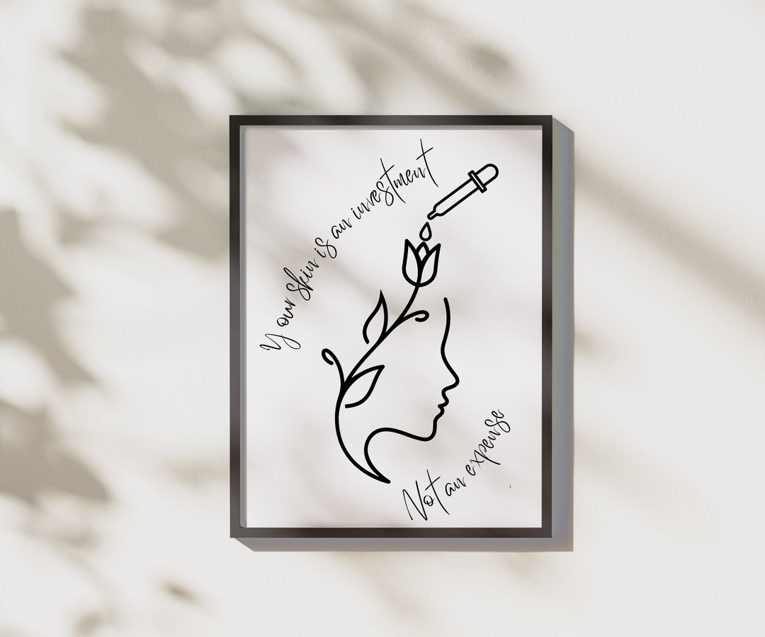 Skin Care Art, Esthetician Digital Print, Cosmetic Surgery Print ...