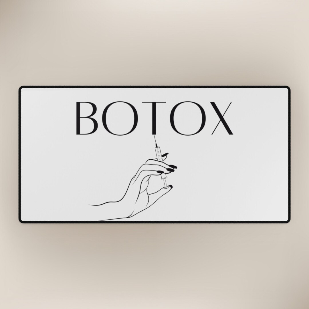 Botox Desk Mat, Botox Needle Office Decor, Dermatology Decor, Medspa ...