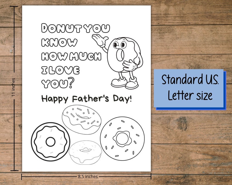 5 Printable Fathers Day Coloring Pages Fathers Day Gift Gift for Dad ...