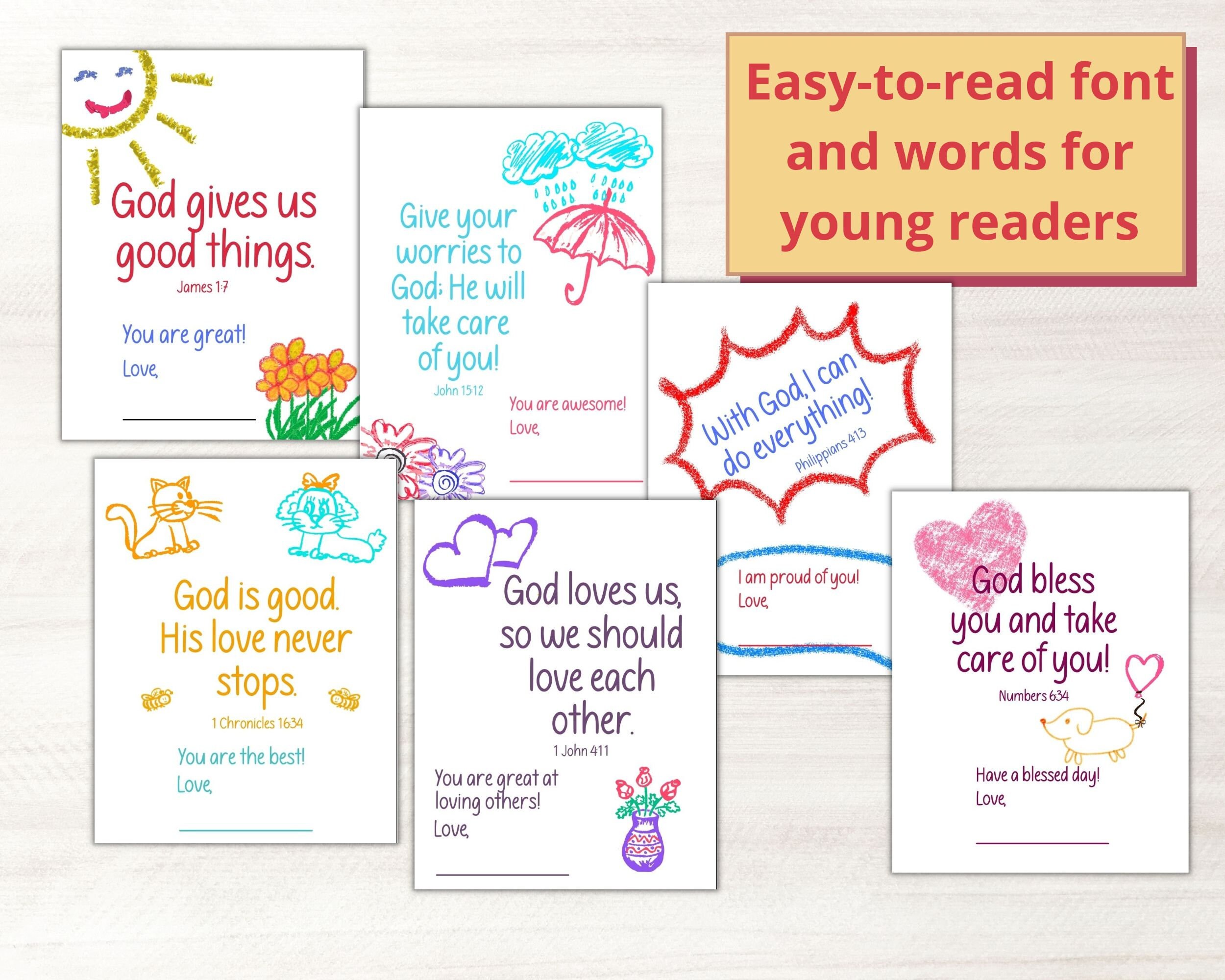 Christian Lunchbox Notes Printable Personalized Lunchbox - Etsy