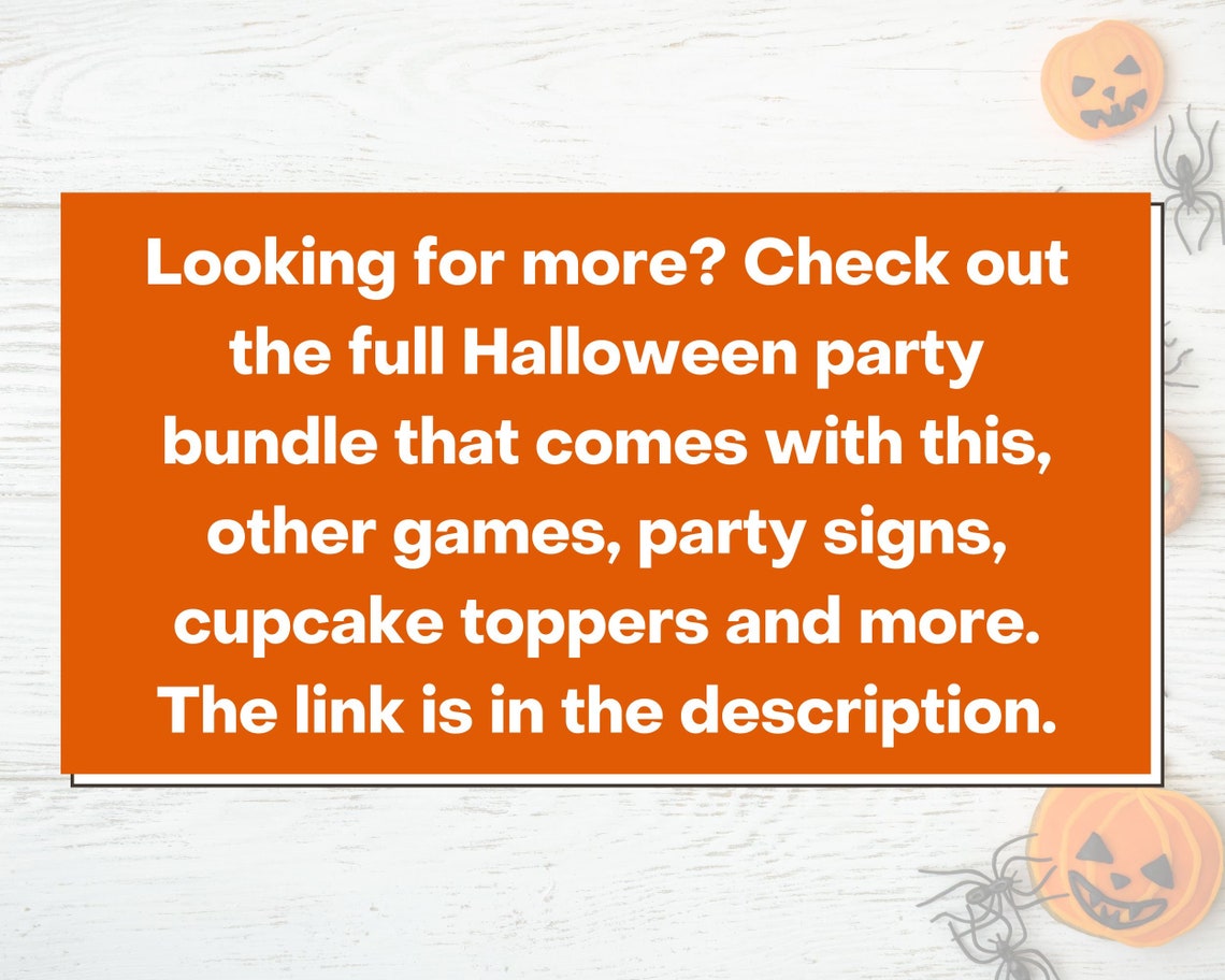 Halloween Game Printable Riddles Game Halloween Brain - Etsy