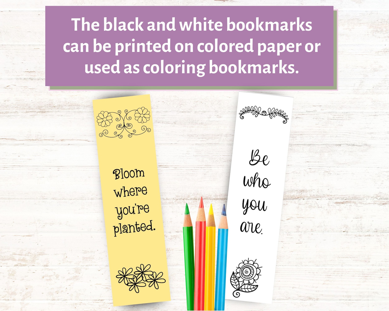 Printable Bookmarks, Bookmarks for Women, Digital Bookmarks, Bookmark ...