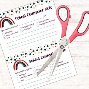 School Counselor Office Note Printable | Boho School Counselor Décor ...