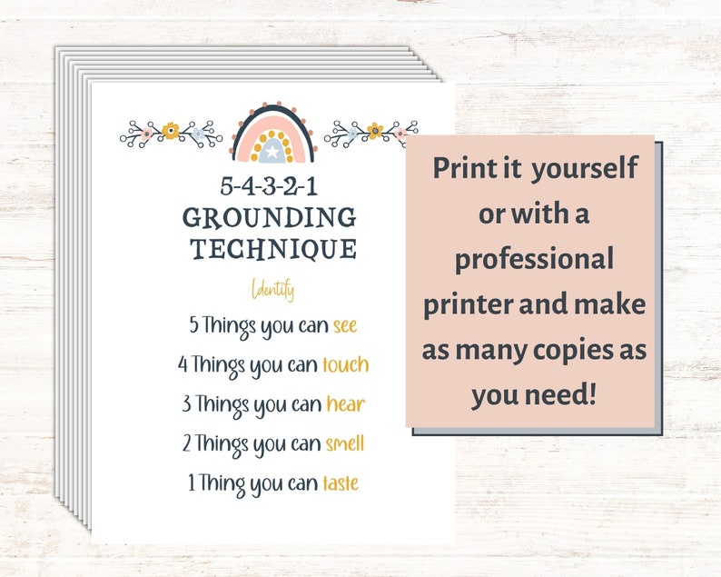 School Counselor Office Décor Printable Boho Classroom Décor Grounding ...