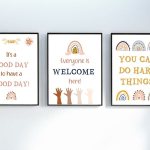 Classroom Posters Boho Printable Bundle Teacher Décor Bundle Boho ...