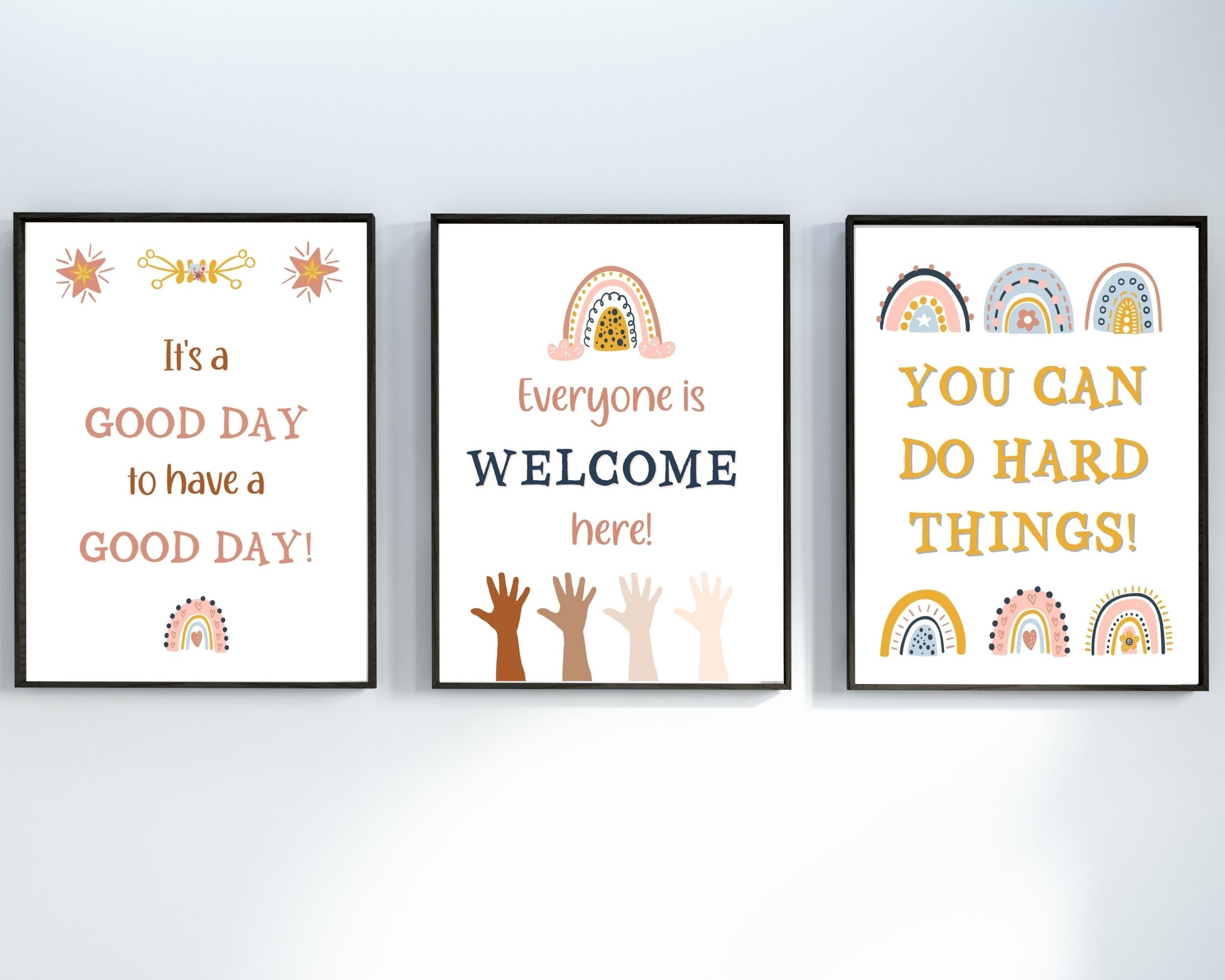 Classroom Posters Boho Printable Bundle Teacher Décor Bundle Boho ...