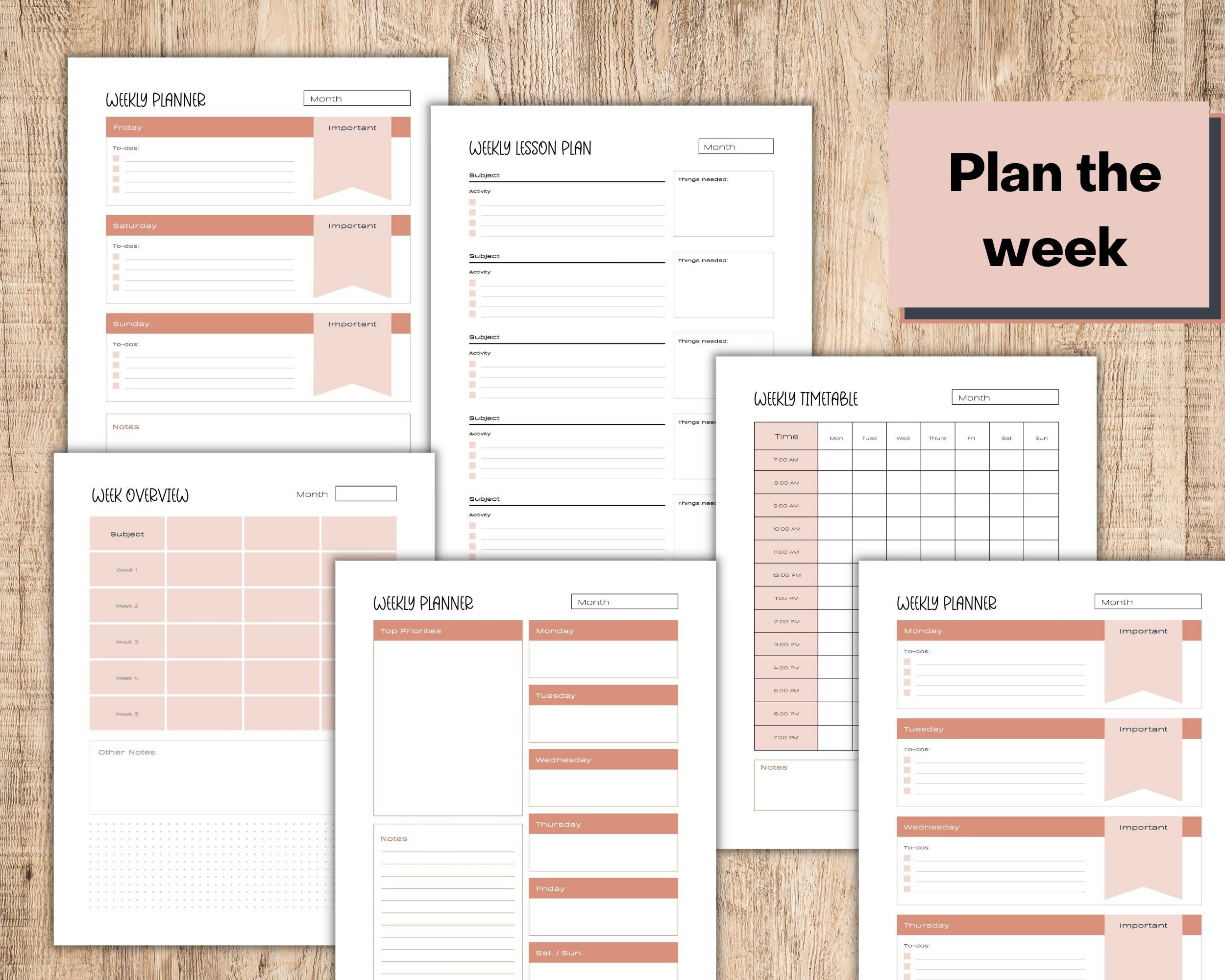 2023-24 Teacher Planner Printable Printable Teacher Binder - Etsy