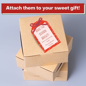 Christmas Treat Tag, Christmas Cookie Tag, Holiday Gift Tag, Christmas ...