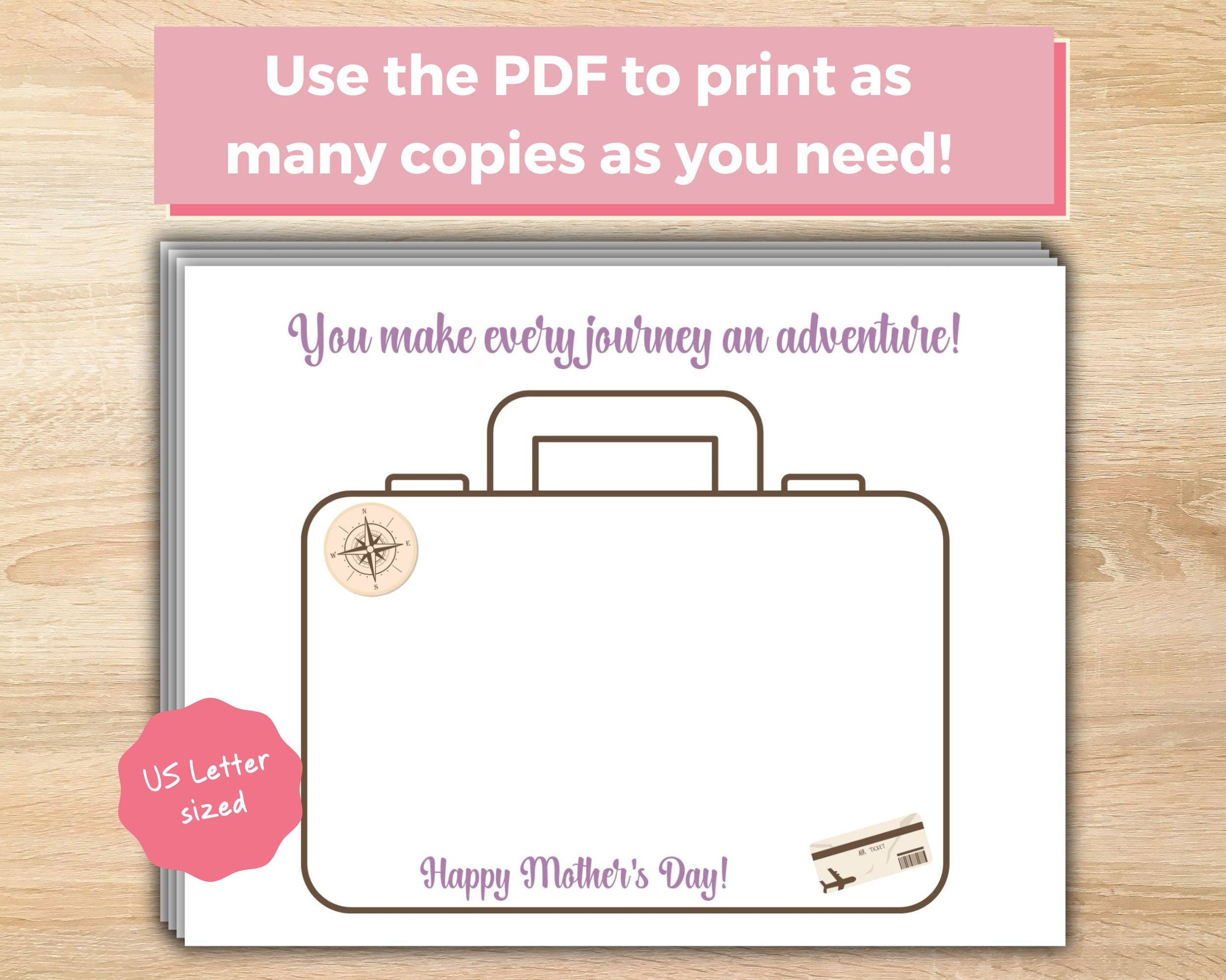 Happy Mother’s Day Handprint Craft Art; DIY Card for Grandma, Aunt or ...