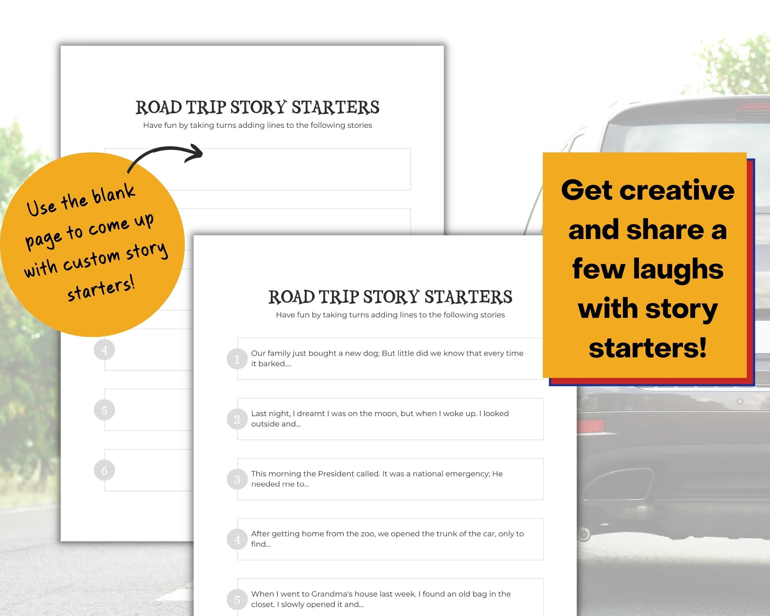 Road Trip Activity Bundle Family Car Games Printable Road Trip Games ...