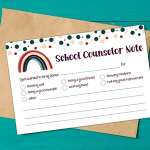 School Counselor Office Note Printable | Boho School Counselor Décor ...