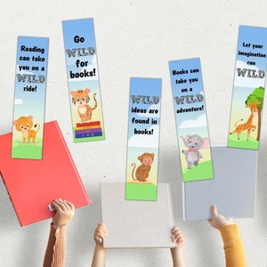 Printable Bookmarks for Kids | Printable Safari Bookmarks | Digital ...