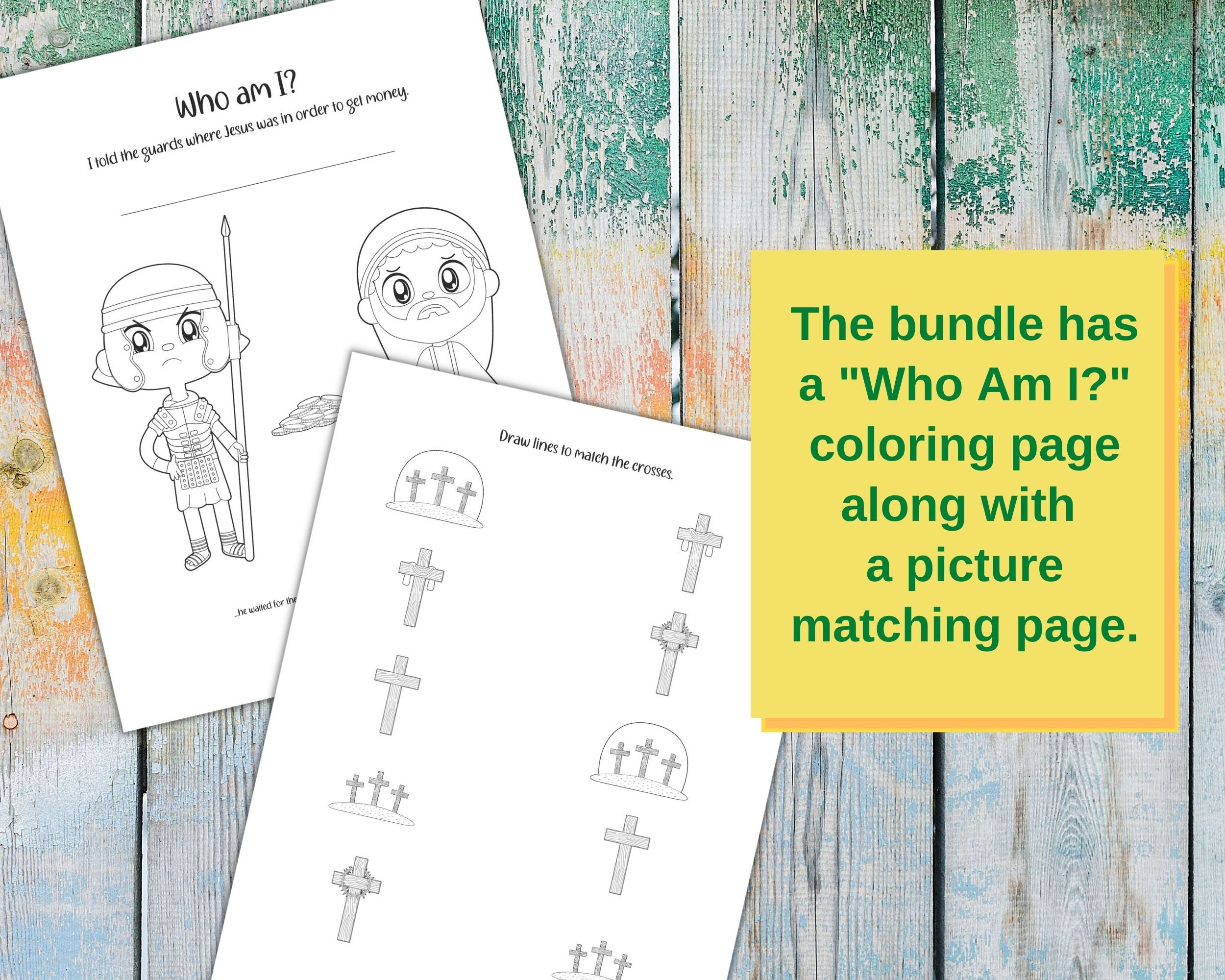 Religious Easter Story Activity Pages Bundle (PDF) - Etsy
