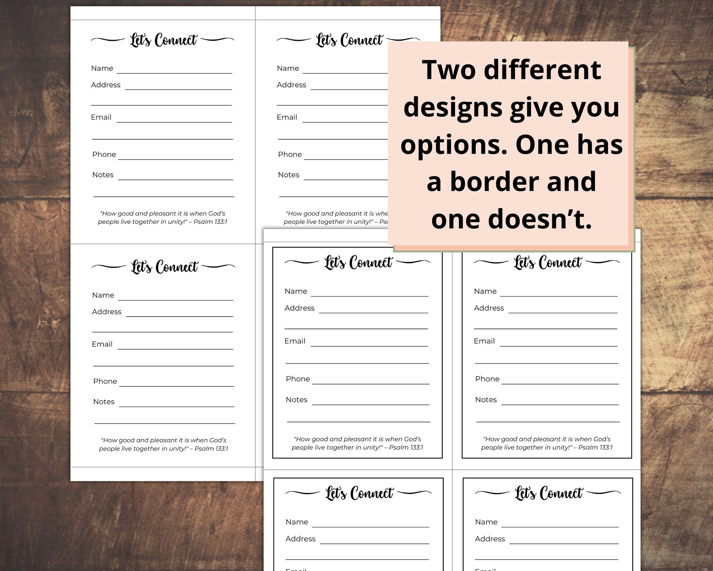 Small Group Information Cards, Sunday School Teacher Resources, Church ...